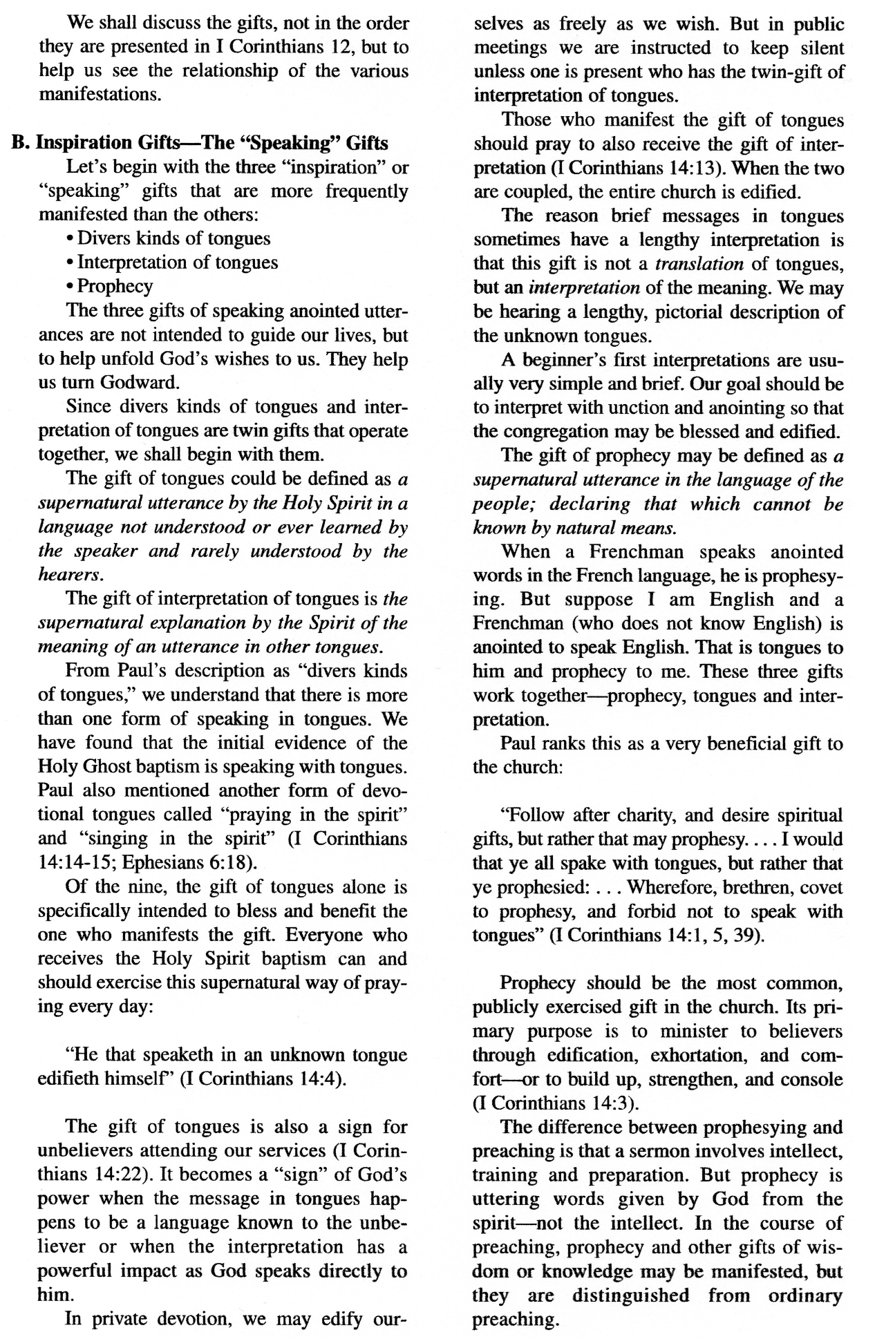 Lesson 9 Chart 4 | Helping One Another By Prayer