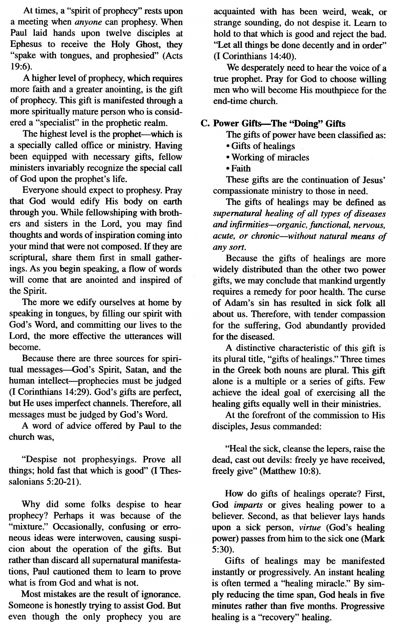 Lesson 9 Chart 4 | Helping One Another By Prayer