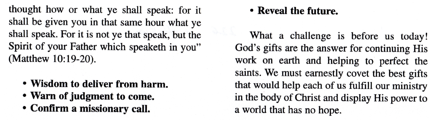 Lesson 9 Chart 4 | Helping One Another By Prayer